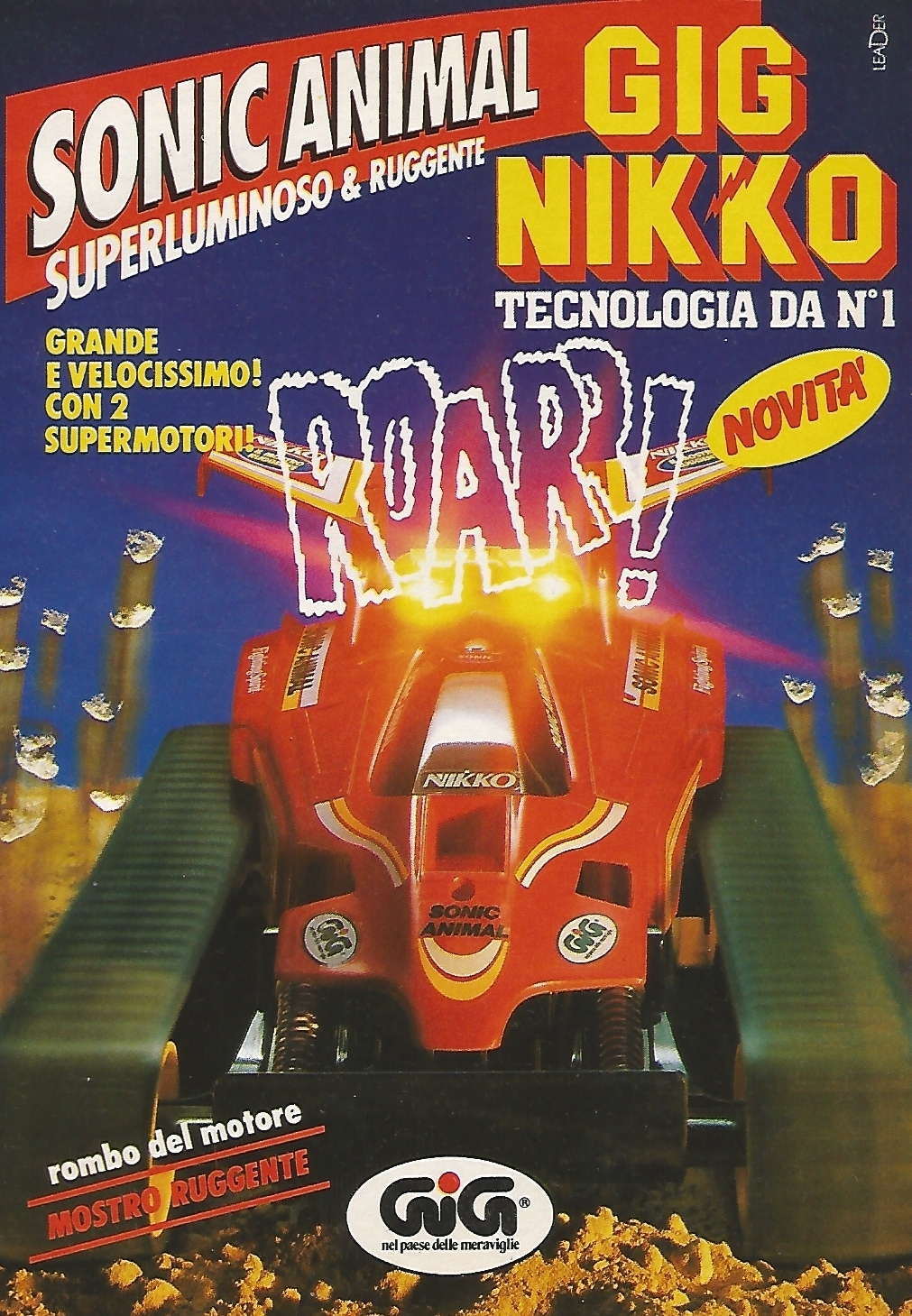 X0303 Sonic Animal - Gig Nikko - Advertising Of 1992 - Vintage ...