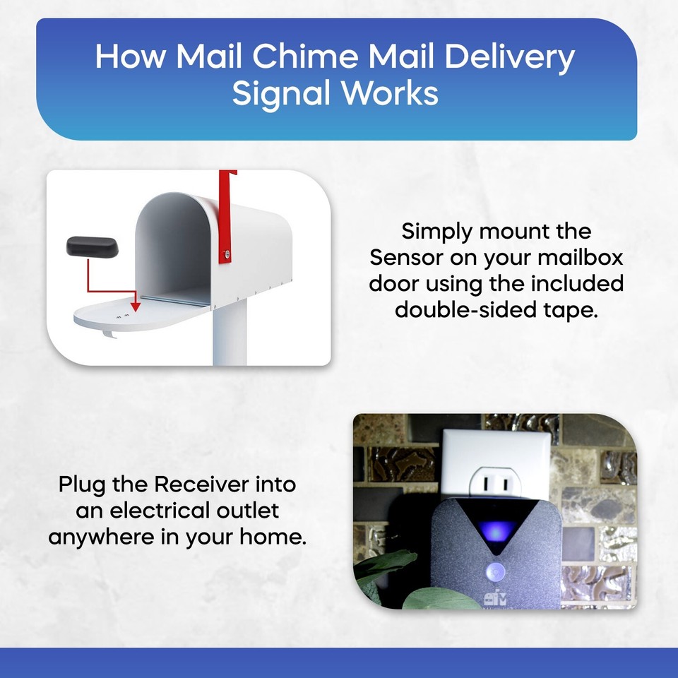 Mailbox Alert - Mail Chime Wireless Remote Mail Notification System | eBay