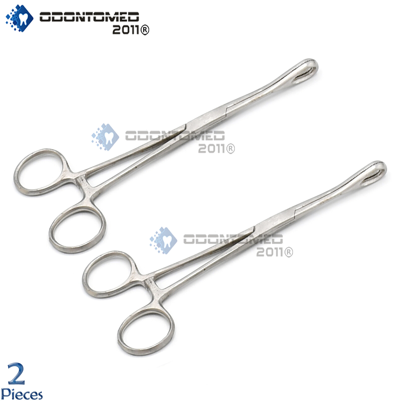 Set Of 2 Pcs Sponge Hemostat Clamps Forceps 7.5'' Straight Body ...