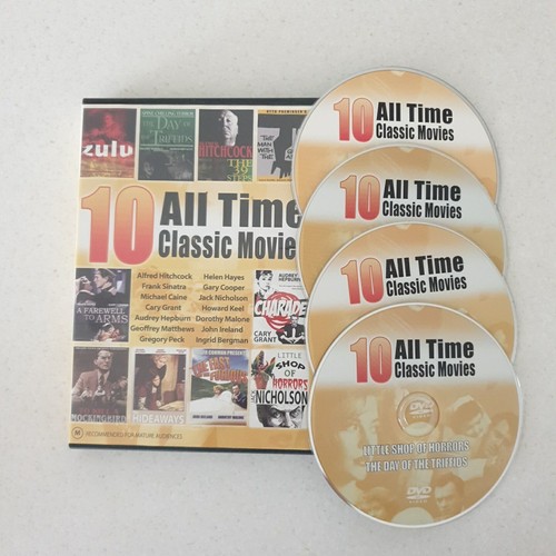 10 All Time Classic Movies (4 Disc DVD Box Set) Pal Reg 4 Free Post ...
