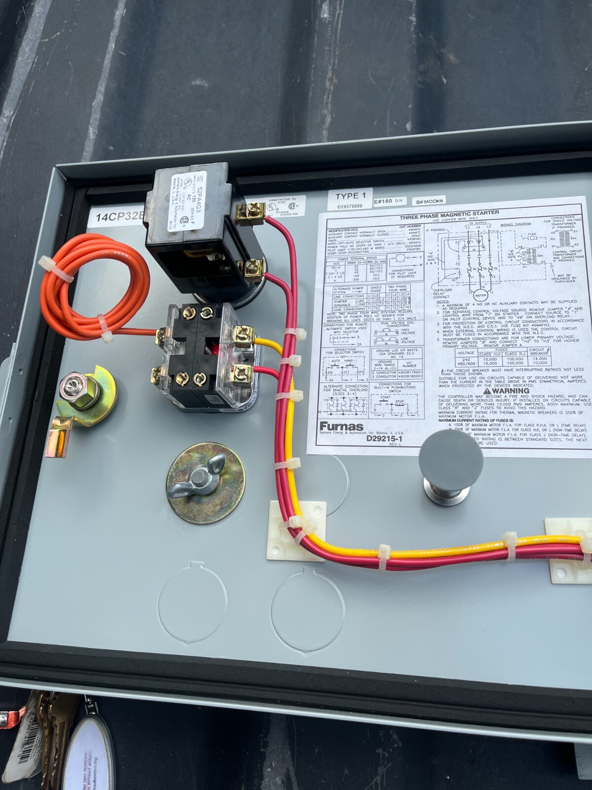Siemens D29215-A Three Phase Combination Magnetic Starter Fusible | eBay