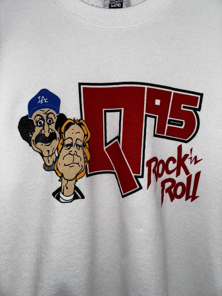 Vintage 90s Q95 Rock N Roll Bob and Tom Radio Show Crewneck Sweatshirt ...