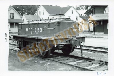 Vtg 1967 Railroad Train Photo 650 MEC Maine Central RR Test Weight Car ...