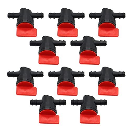 Nakkaa 698183 10PCS 1/4" Straight in Line Gas Fuel Shut Off Valves Cut ...