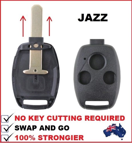 3B FITS Honda Jazz Remote Car Key Shell 2006 2007 2008 2009 2010 2011 ...