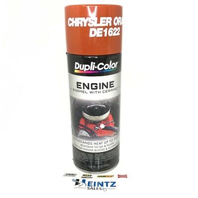 Duplicolor DE1622 Chrysler Orange Engine Enamel Paint w/ Ceramic - 12 ...