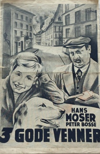 Das Gäßchen Zum Paradies Hans Moser Peter Bosse 1936 Vtg Danish Movie ...
