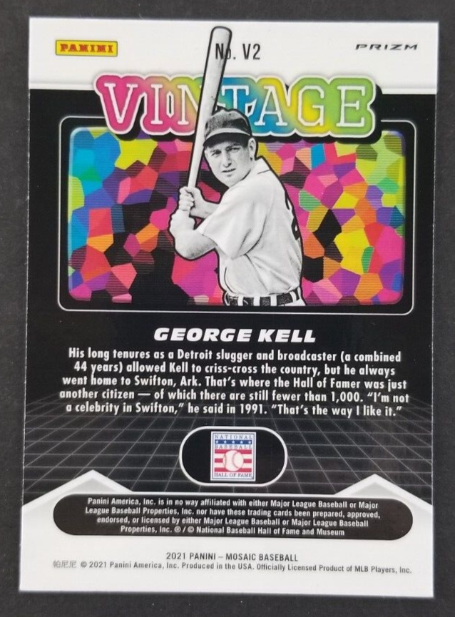 George Kell Panini Mosaic Vintage Baseball Card #2 (NM) | eBay