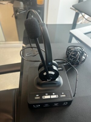 Leitner LH270 2-in-1 Wireless Office Headset with Mic Computer and ...