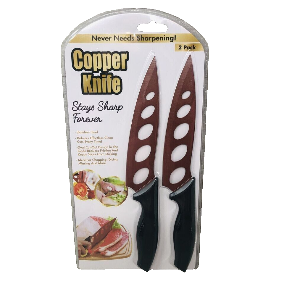 2pc Copper Knife Never Needs Sharpening self Stay Sharp Forever ...