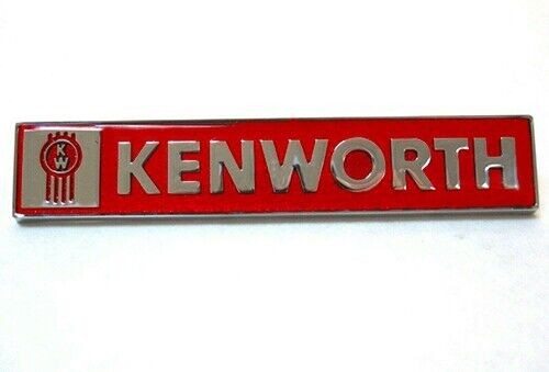 Vintage KENWORTH GLOVEBOX NAMEPLATE BUG EMBLEM Badge Brass Chrome | eBay