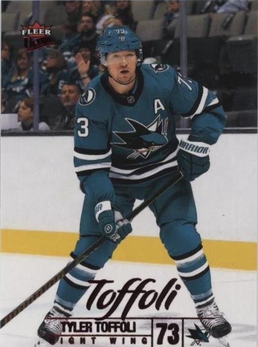 2024-25 Upper Deck Fleer Ultra - Tyler Toffoli, Tyler Toffoli #124 Red ...
