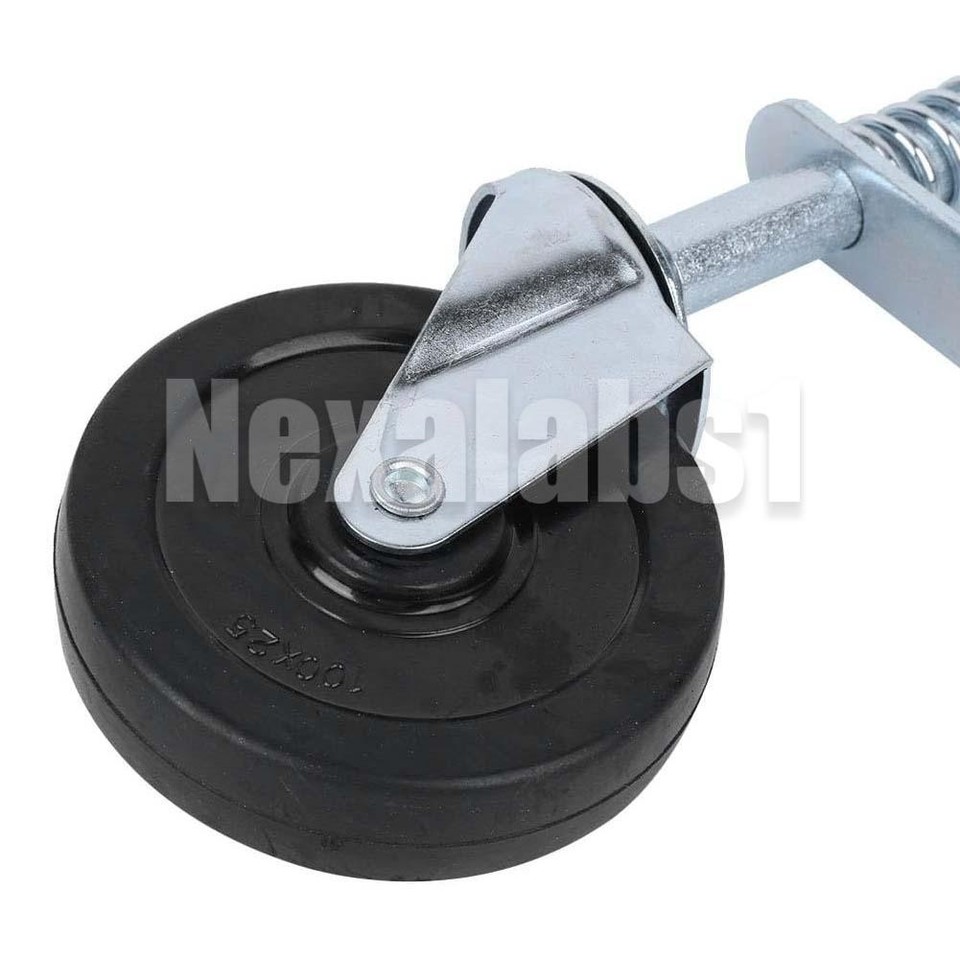 Gate wheel HEAVY DUTY spring loaded swivel castor rubber wheel farm ...