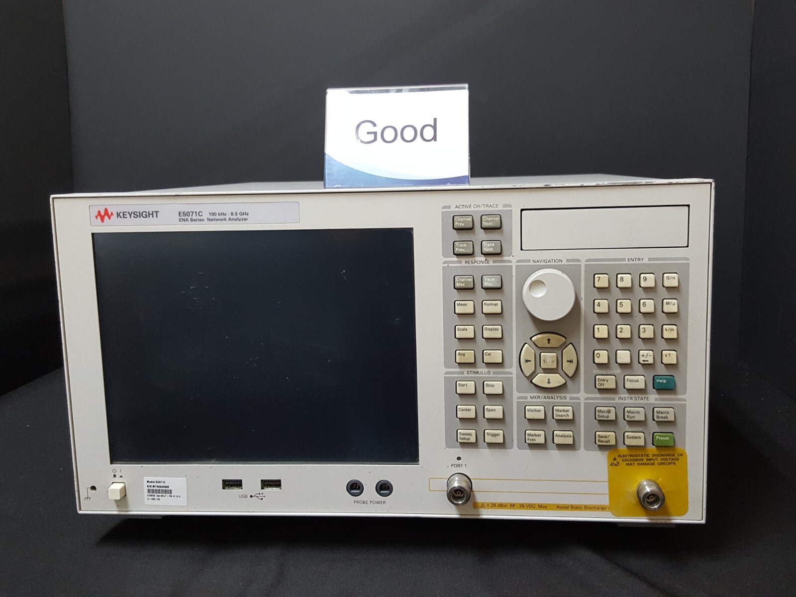 Keysight E5071C: Network Analyzer, 100kHz-8.5GHz, Opt. Win7 285 1E5 ...