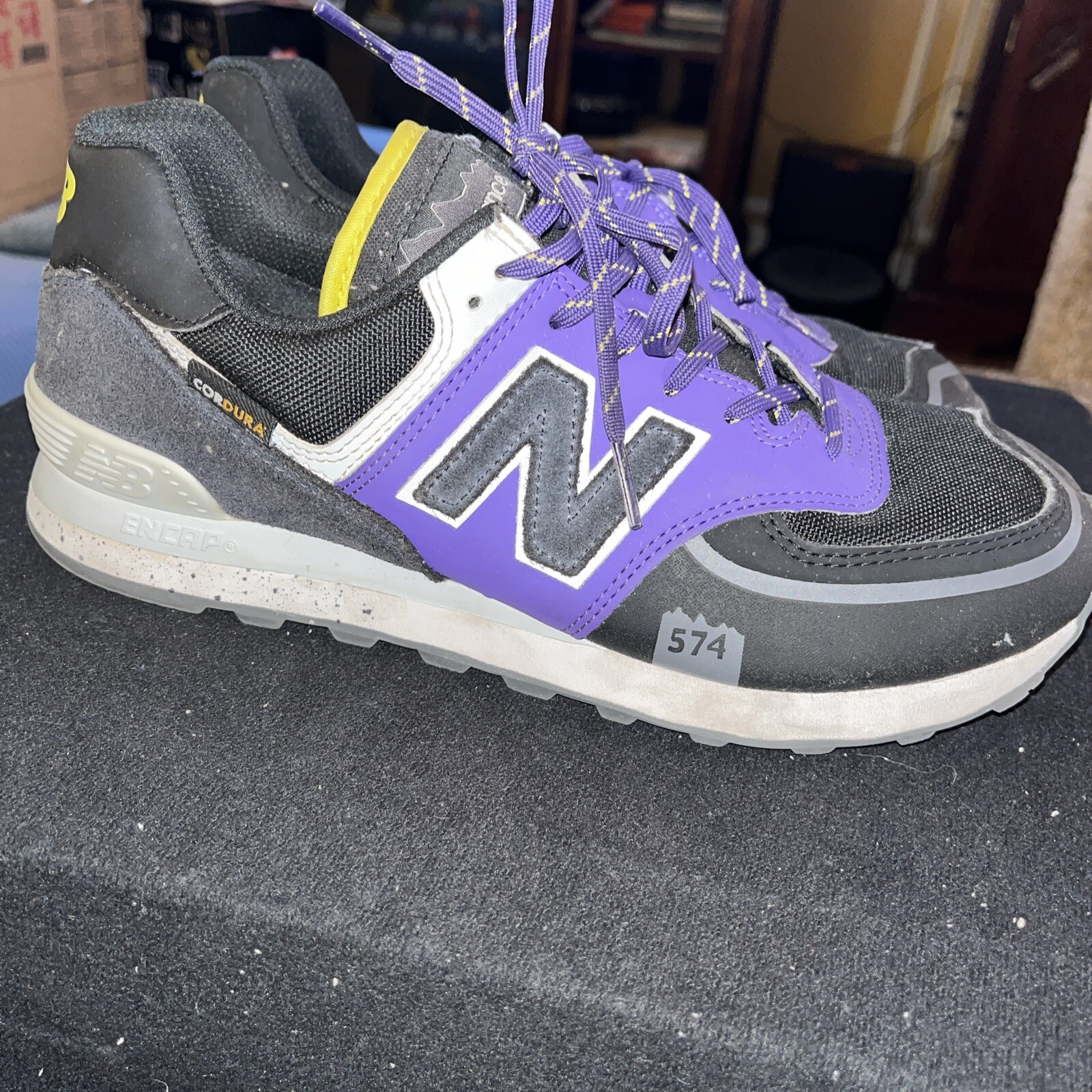 New Balance 574 Core Pack - Purple & Black & Gray Sz … - Gem