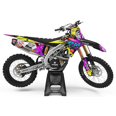 Wicked Mx Graphics Kit Fits Suzuki RM RMZ DRZ RM 65 80 85 100 110 125 ...