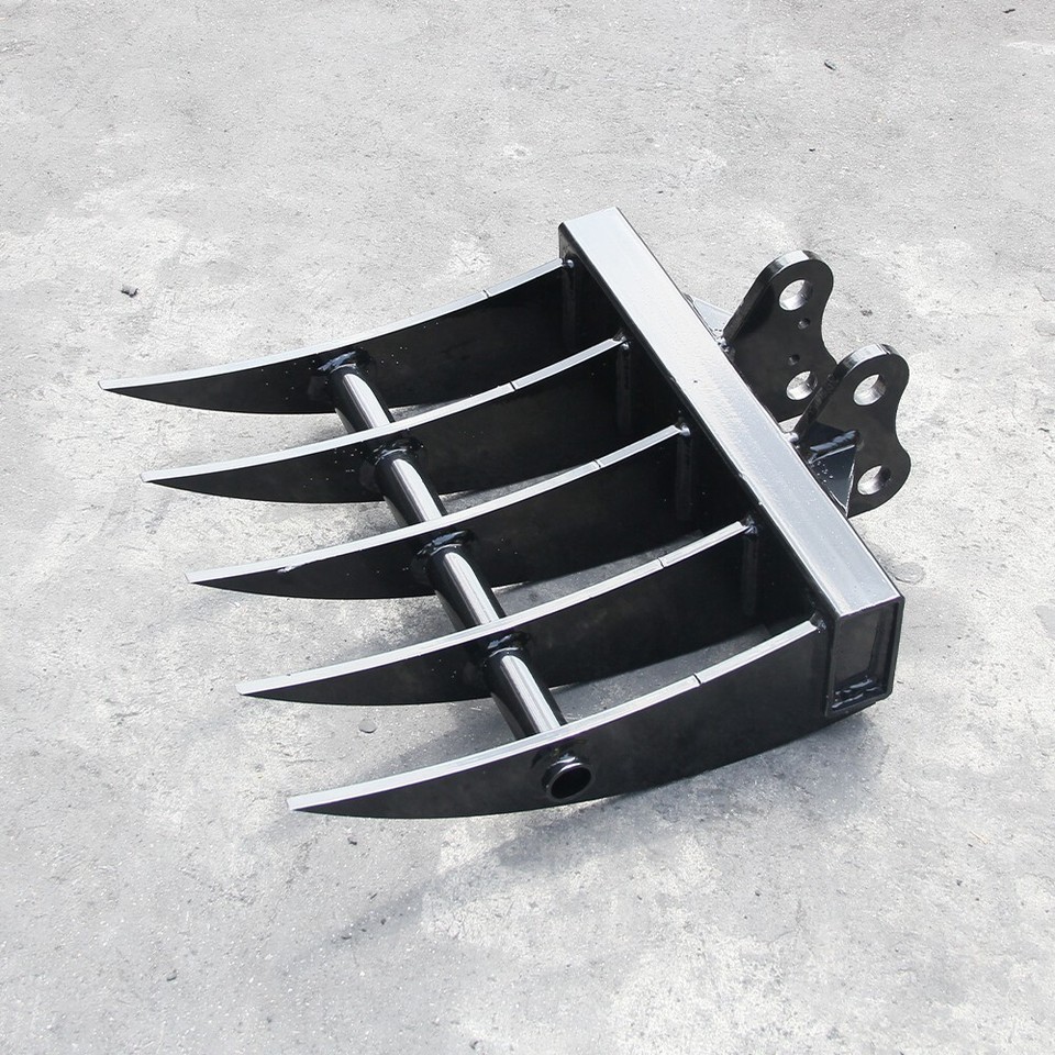 Rake:Attachment for 2000lbs 1 Ton Mini Excavators for land clearing ...