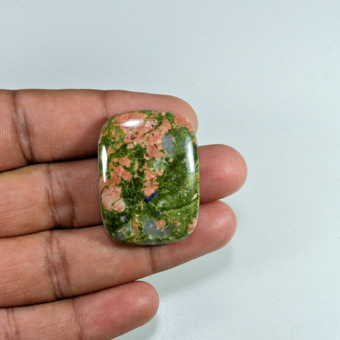 70 Cts. Natural Unakite Jasper Cushion Cabochon Gemstone H156-06 k308 ...