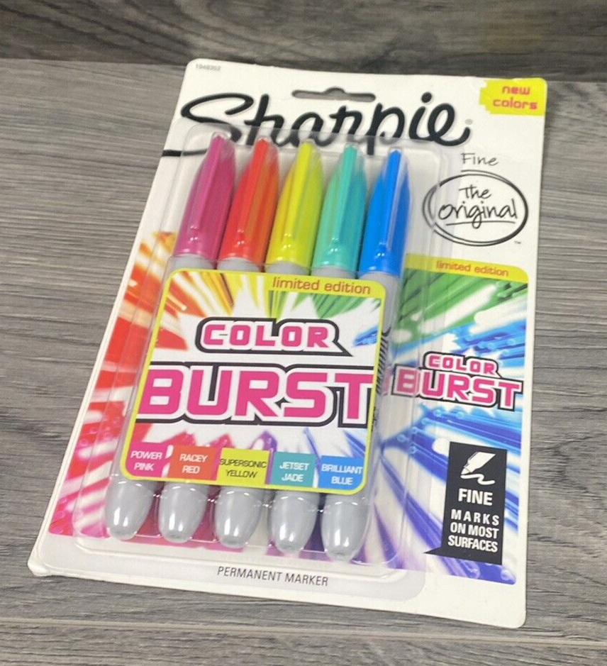 Sharpie Color Burst Ltd Edition 5pk Fine PT Markers 1948352 for sale ...