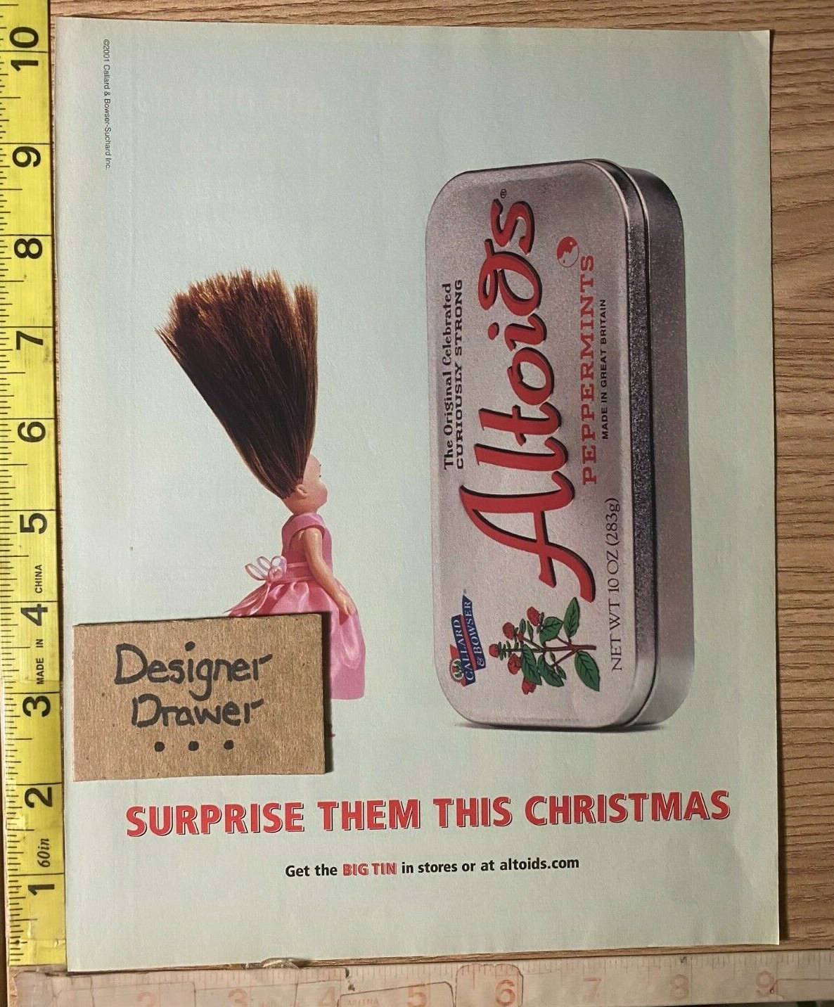 Altoids Mints 2001 Vintage Print Ad Advertisement: Troll Doll Christmas ...