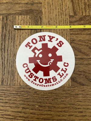 Sticker For Auto Decal Tony’s Customs | eBay