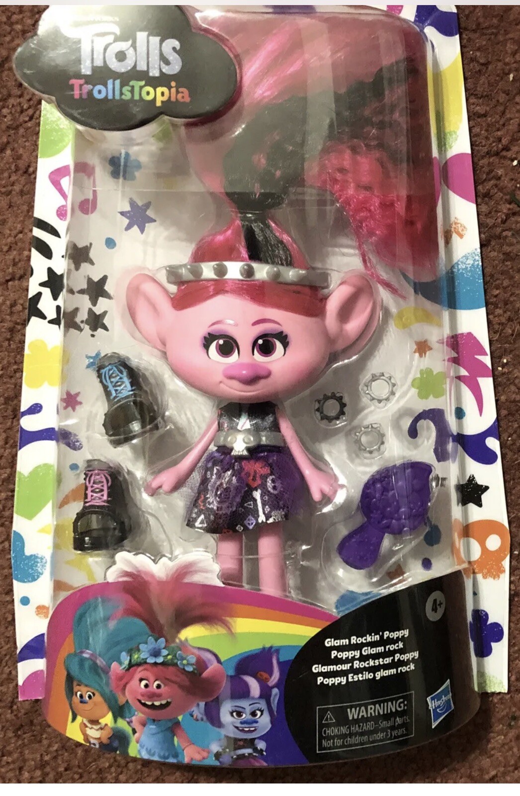 DreamWorks: Trolls TrollsTopia -Glam Rockin Poppy Doll By Hasbro Ages 4 ...