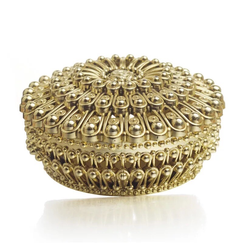 25 Gold Wedding Favour Boxes Luxury Gold Trinket Boxes Shaadi Nikkah ...