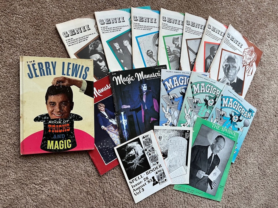 15 Magic Magazines - Genii, Sphinx, Tannen's Manuscript, Spellbinder ...