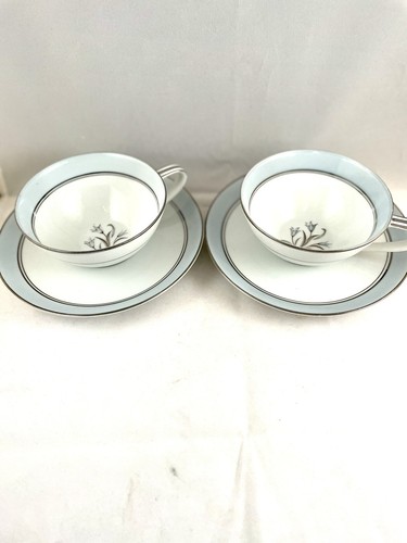 Set of 2 Noritake Blue Bell Tea Cup Saucer Japan #5558 | eBay