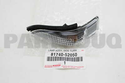 8174052050 Genuine Toyota LAMP ASSY, SIDE TURN SIGNAL, LH 81740-52050 ...