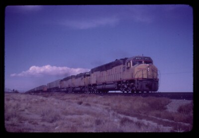 Railroad Slide - Union Pacific #6921 DD40 Locomotive 1976 Milford Utah ...