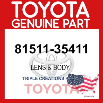 81511-35411 Genuine Toyota Lens & Body 8151135411 OEM | eBay