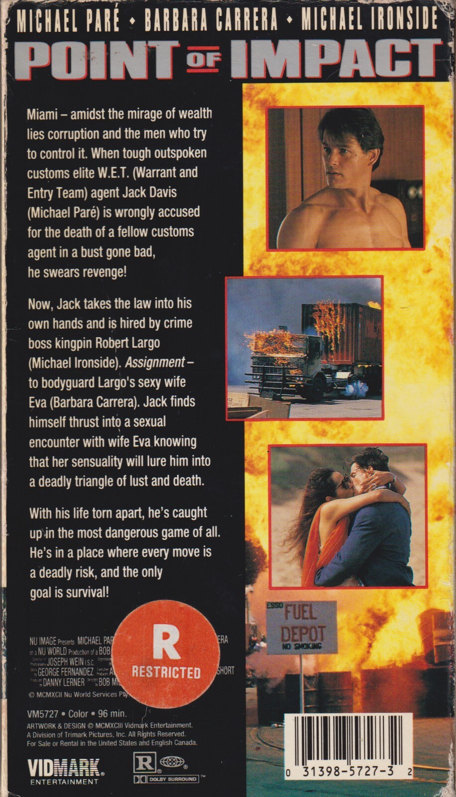 Point of Impact (VHS, 2000) Michael Pare, Barbara Carrera, Lehua Reid ...