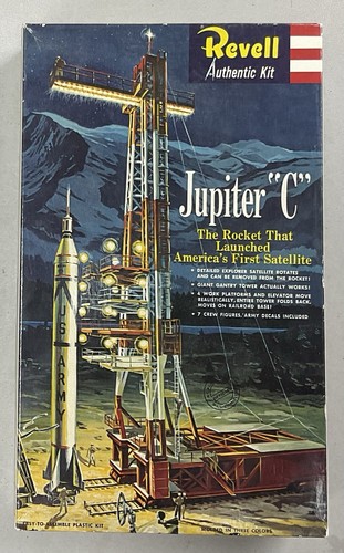 Revell Vintage Jupiter C Rocket H1819:198 Model Kit Factory Sealed ...