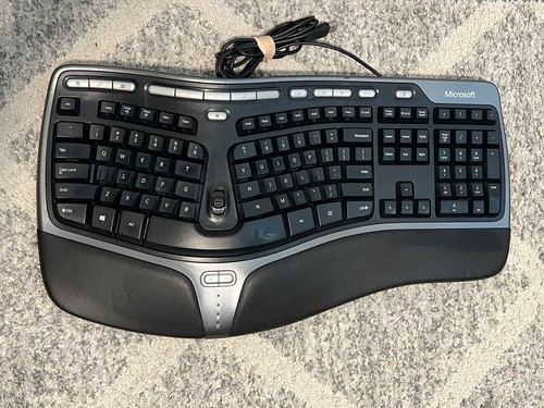 Microsoft Natural Ergonomic Keyboard 4000 v1.0 Model KU-0462 Wired USB ...