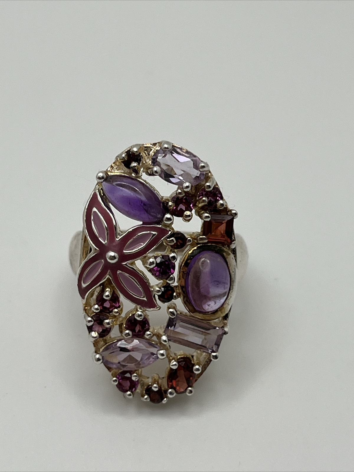 David Sigal Sterling Silver & Multi Gemstone "Royal" … - Gem