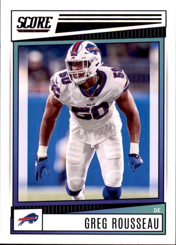 2022 Panini Score Greg Rousseau Buffalo Bills NFL Football #267 | eBay