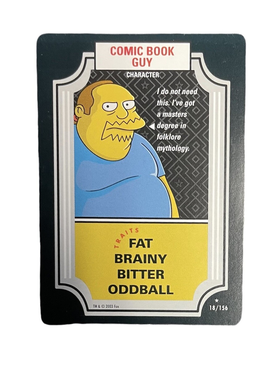 Simpsons Characters Comic Book Guy