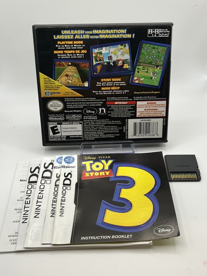 Toy Story 3 (Nintendo DS, 2010) Complete In Box CIB w/ Manual & Tested ...