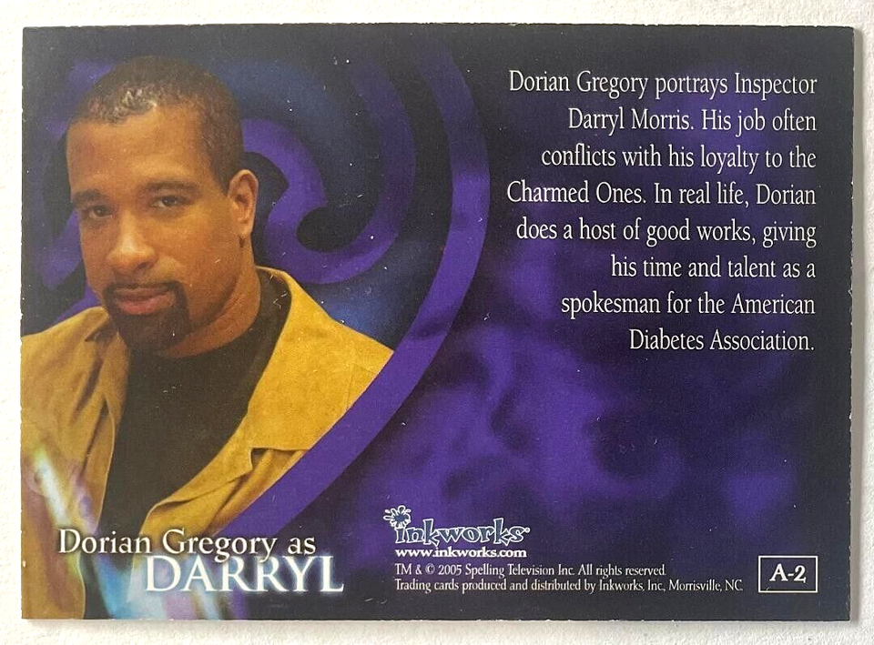 Charmed Conversations Autograph Card A2 Dorian Gregory as Darryl ...