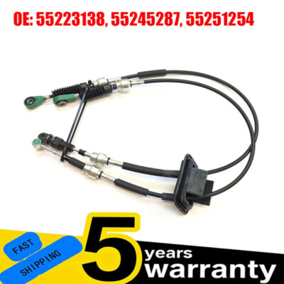 Pair for Fiat 500 2007-2020 Gear Selector Linkage Cable Set 555223138 ...