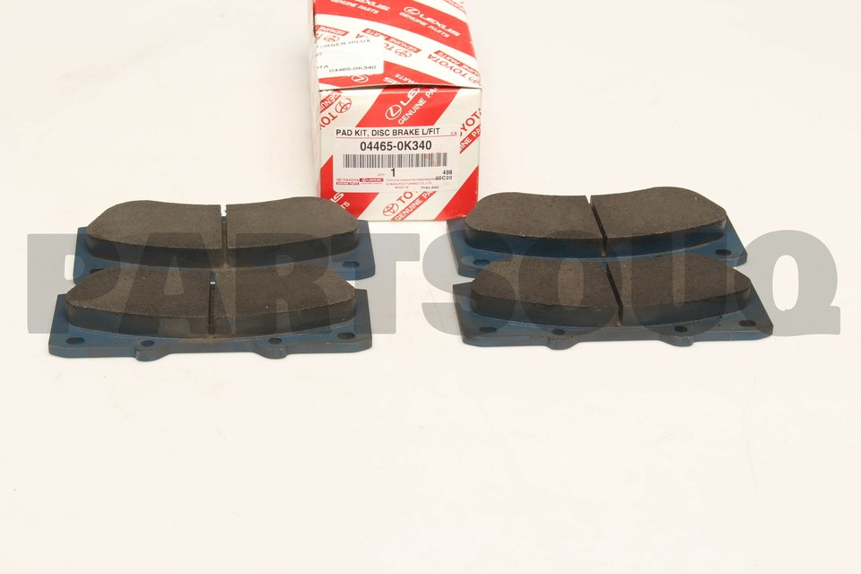 044650K340 Genuine Toyota PAD KIT, DISC BRAKE, FRONT 04465-0K340 | eBay