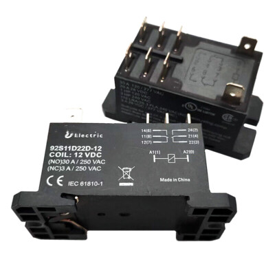 2Pcs 92S11D22D-12 12VDC Power Relay 8Pins 30A 250VAC | eBay