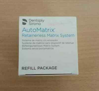 Dentsply AUTOMATRIX Retainerless Matrix System 72 Bands Pack NARROW ...