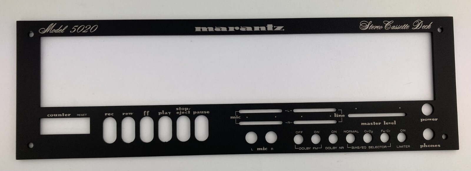 New! Marantz 5020 Receiver Front Panel Faceplate (Face Plate) | eBay