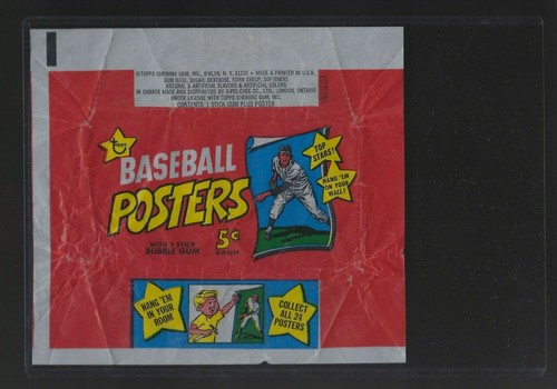 1968 Topps Baseball Posters 5 Cent Wrapper A | eBay