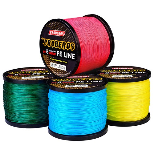 500M Angelleine Geflochtene Angelschnur 8 fach Super Strong PE 0.4# 0.6 ...