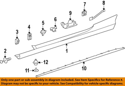 MERCEDES OEM 15-18 C300 Exterior-Rocker Molding Clip 2059910071 | eBay