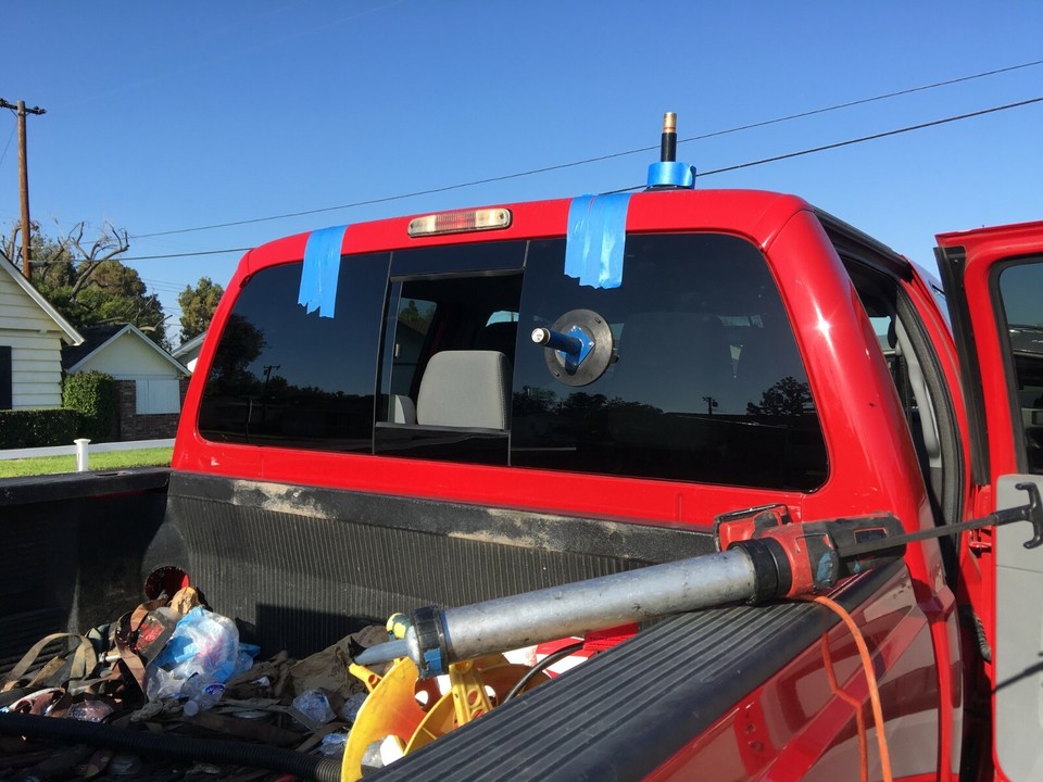 Fit 2008-2016 Ford F250 F350 Back Glass Power Ready Slider (Flush Fit ...