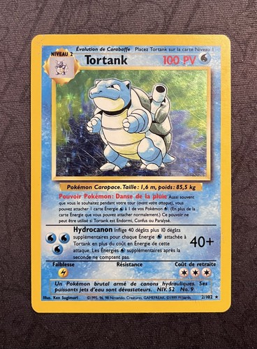 Carte Pokémon Tortank 2/102 Holo Set de Base Edition 2 Wizards FR | eBay